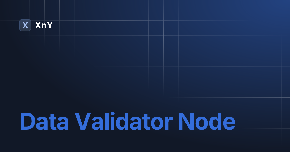 Data Validator Node | XnY